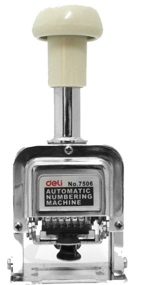 BÉ BÌNH|Dấu số nhảy Deli 6 số 7506 Auto numbering machine