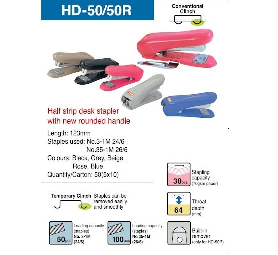 BÉ BÌNH|Bấm kim 3 Max HD-50R Stapler, No.3